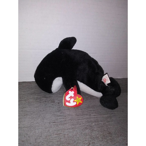 Beanie Babies | Toys | Ty Beanie Babies Waves The Orca Whale | Poshmark